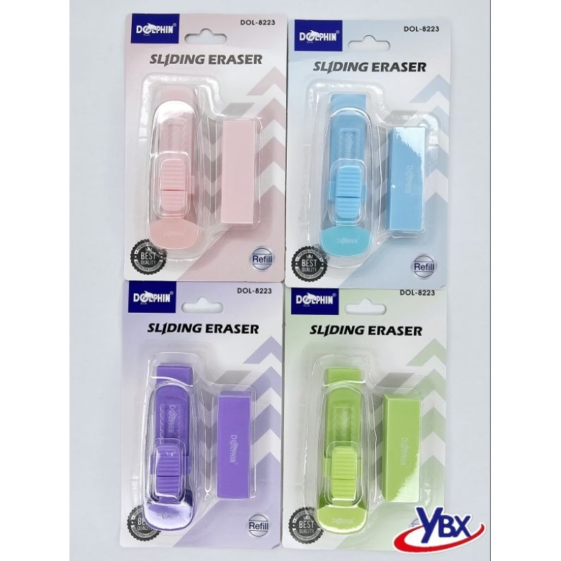 Dolphin Sliding Eraser 滑动式橡皮擦胶擦 DOL-8223 | Shopee Malaysia