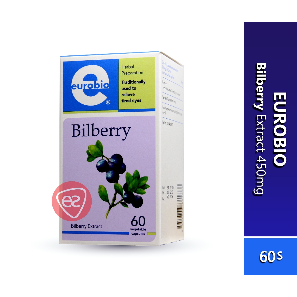 Eurobio Bilberry Extract 450mg Vegetable Capsule 60s | Shopee Malaysia