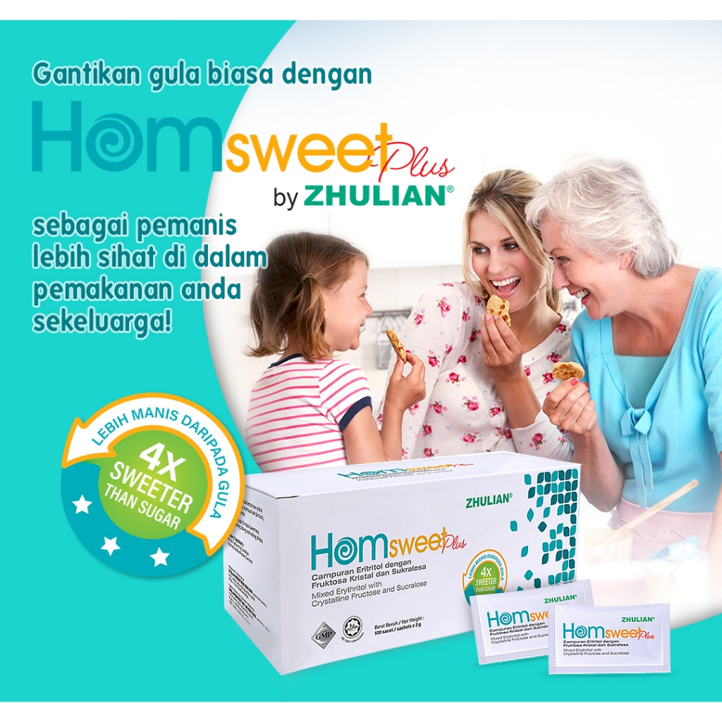 HomsweetPlus Mixed Erythritol with Crystalline Fructose & Sucralose (2 ...