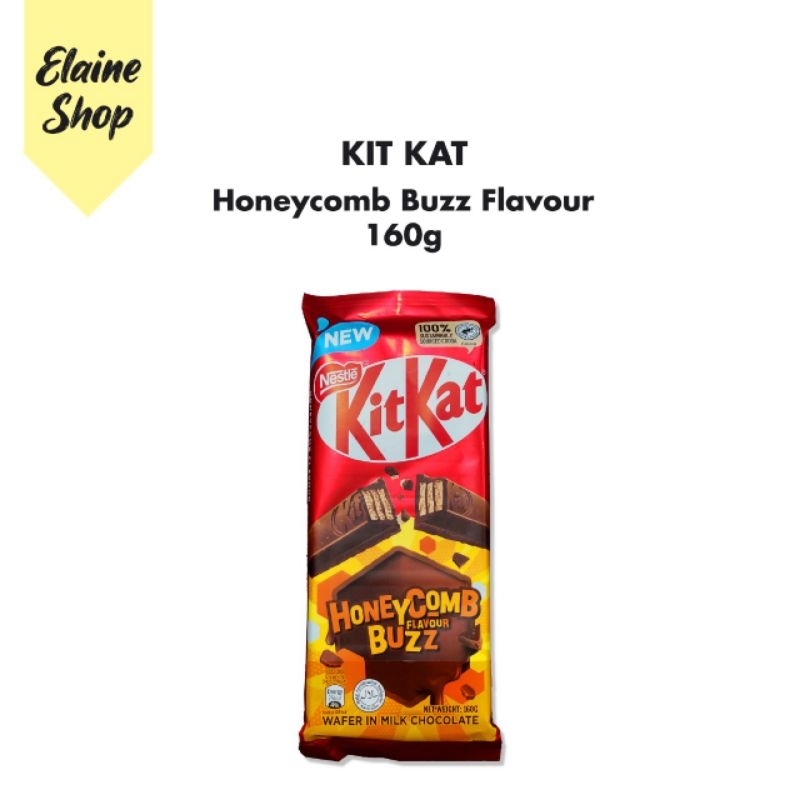Nestle Kitkat Honeycomb Buzz Flavour 160g Wafer In Milk Chocolate Halal ...