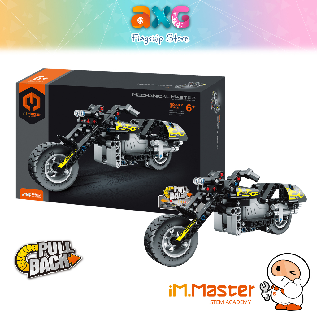 iM.Master Mechanical Master Block Classic Retro Harley Motorcycle Power ...