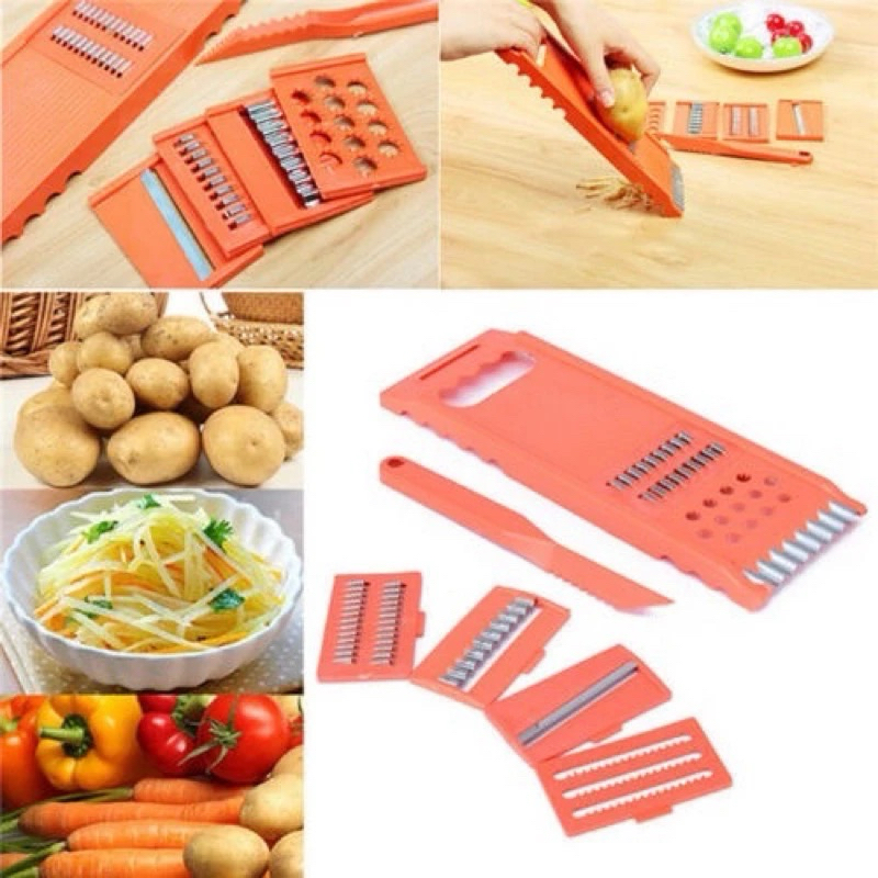 Plastic Mandoline Slicer Cutter Grater Set / Sagat Plastik Serbaguna ...
