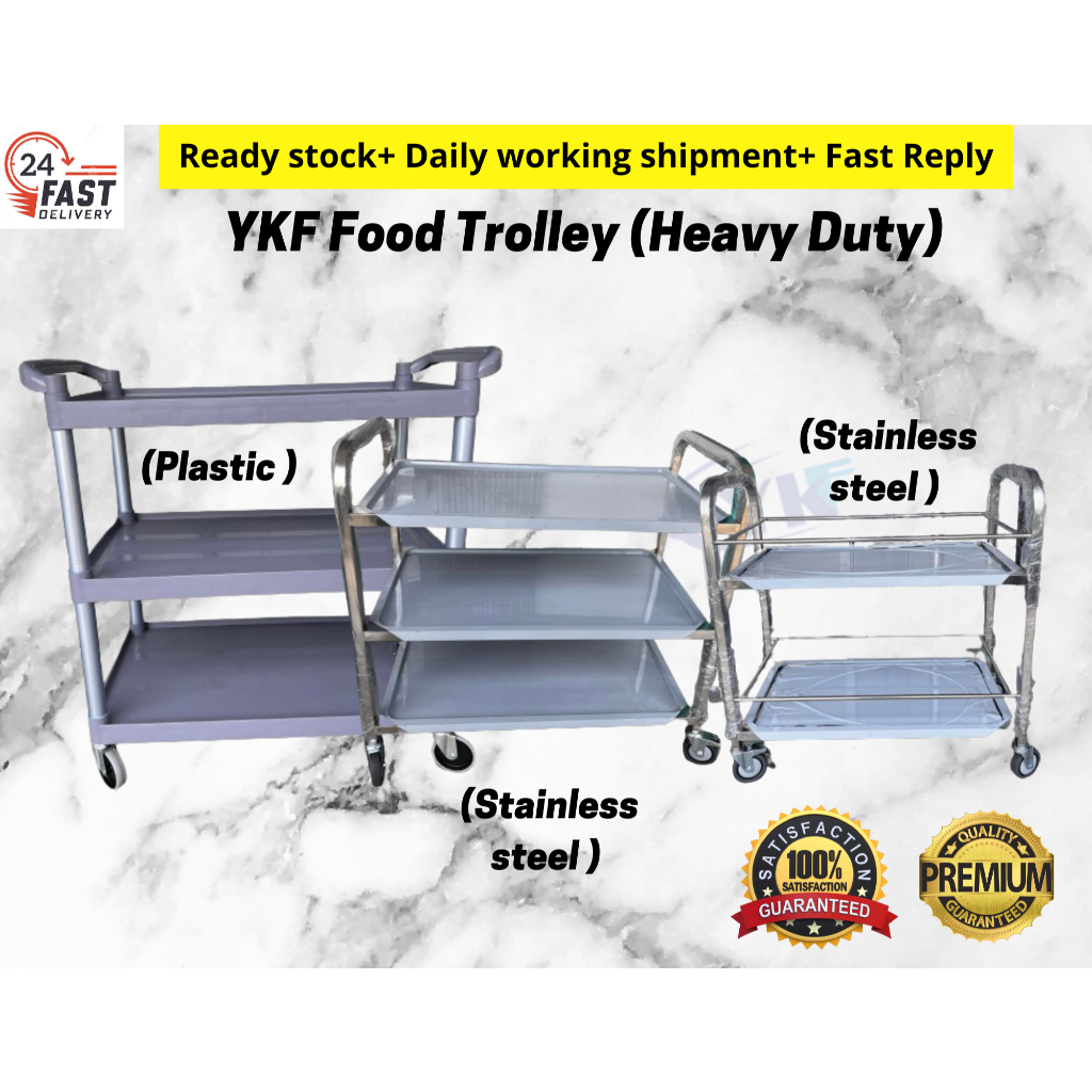 YKF Food Trolley / Kitchen Trolley / Restaurant Trolley / Troli Dapur ...