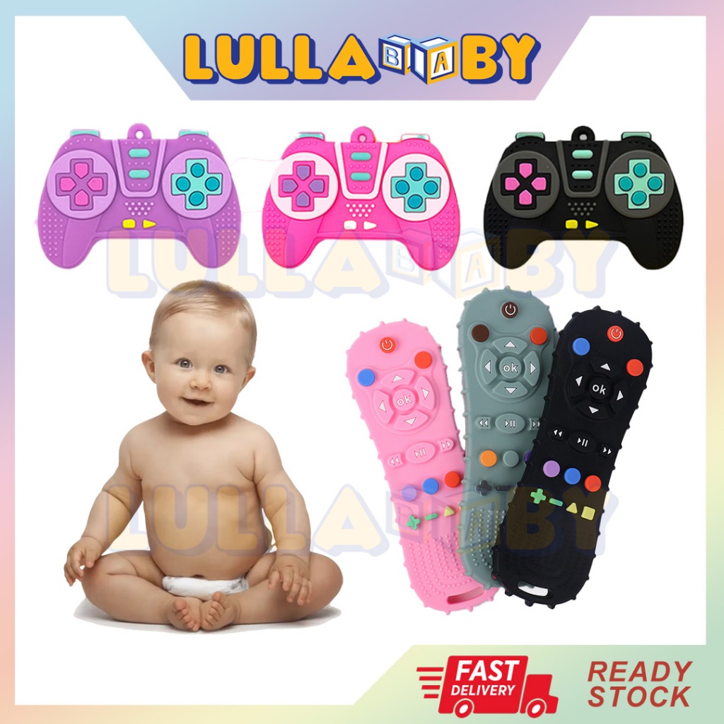 🔥READY STOCK🔥Baby Silicone Teether Soft Silicone TV Remote Control ...