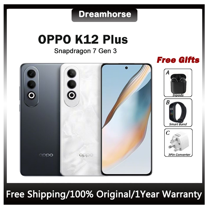 OPPO K12 PLUS Snapdragon 7 Gen 3 80W Fast Charging 5500 Mah Battery Game Phone | Shopee Malaysia