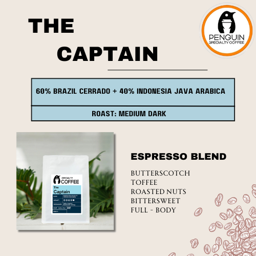 Penguin Specialty Coffee - Espresso Blend: The Captain | Shopee Malaysia