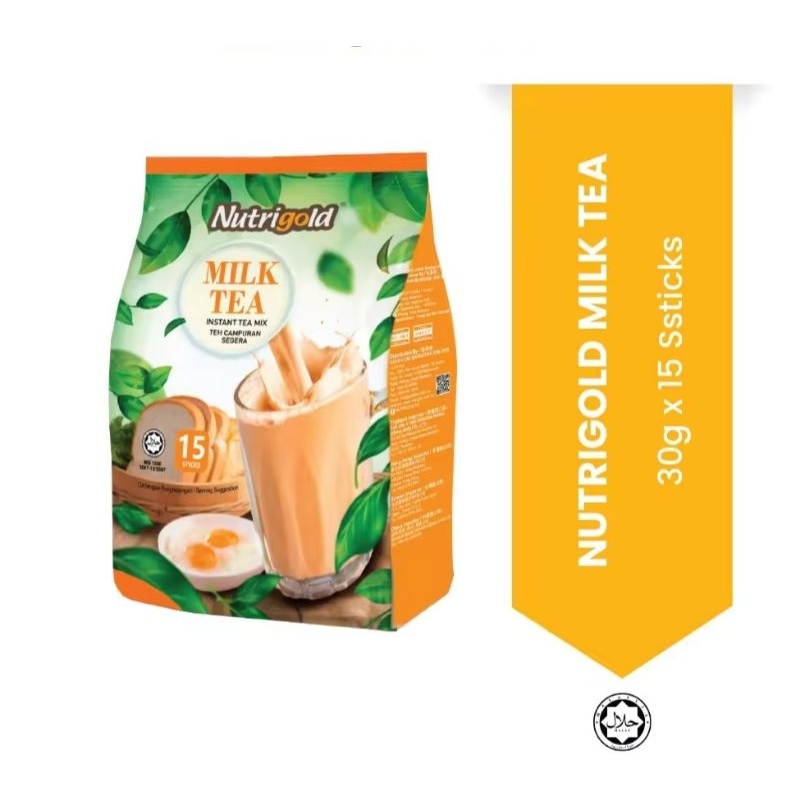 Nutrigold Instant Milk Tea ( 30g x 15 Sticks ) exp 11/2026 | Shopee ...