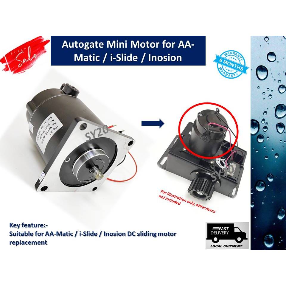 Autogate Mini Motor for AA-Matic / i-Slide / Inosion DC Sliding ...