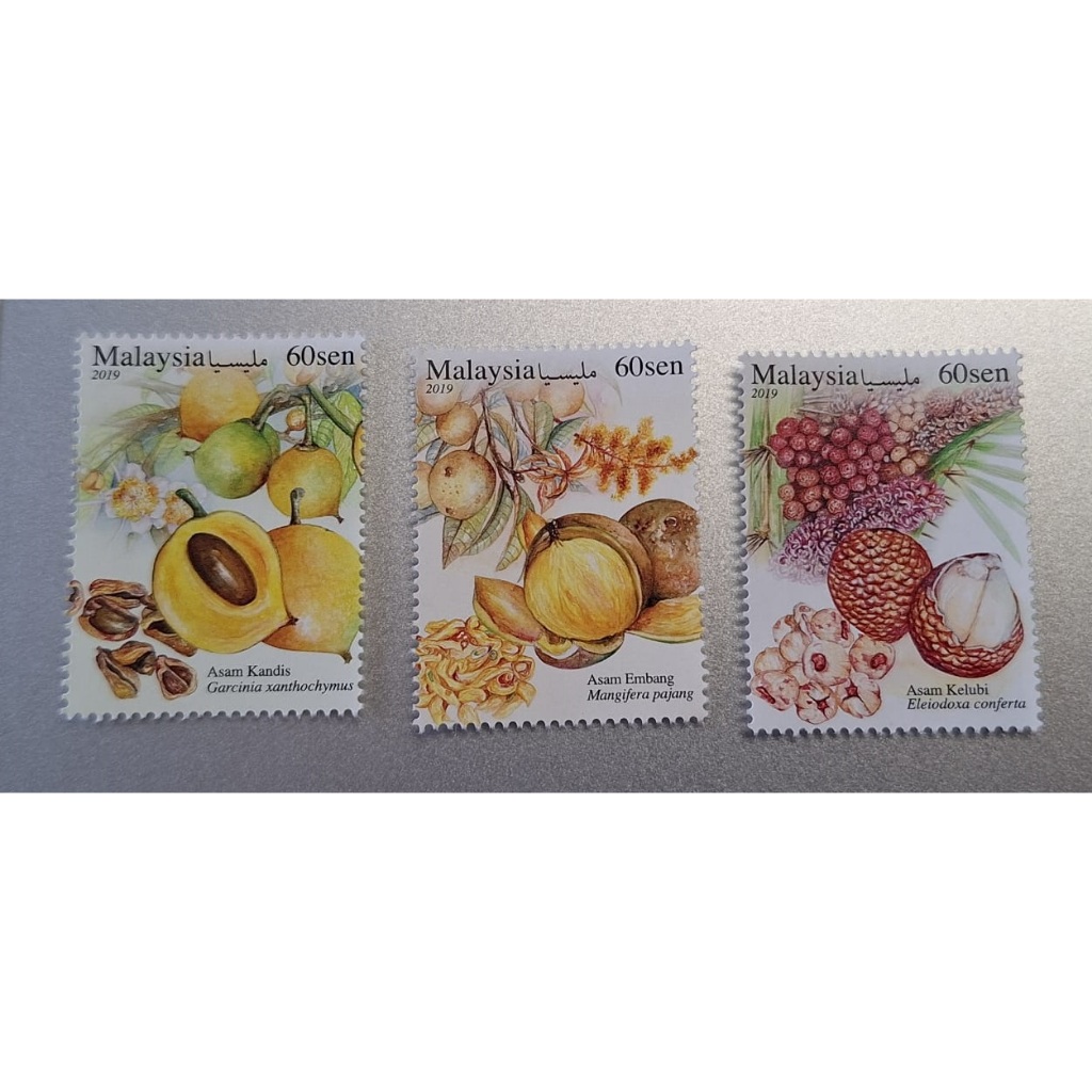 Setem 60sen Stamp 60cents Malaysia 2019 Sour Fruits Buah-buahan Asam ...