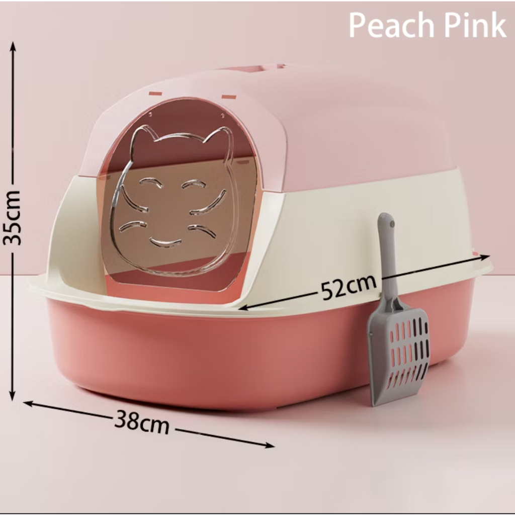 FURPET Cat Litter Box Covered Bekas Pasir Kucing Besar Tempat Berak ...