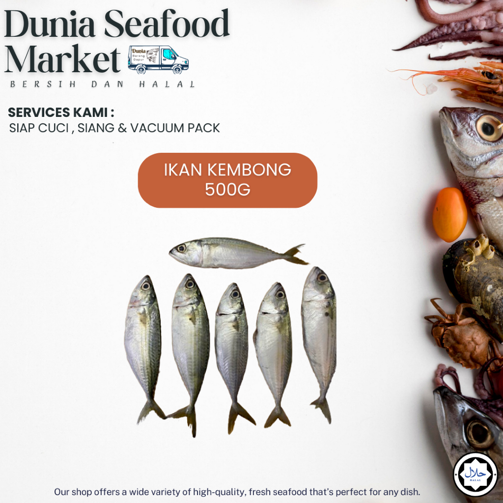 [SIAP SIANG] IKAN KEMBONG 500G {DELIVERY SELURUH SEMENANJUNG} | Shopee ...