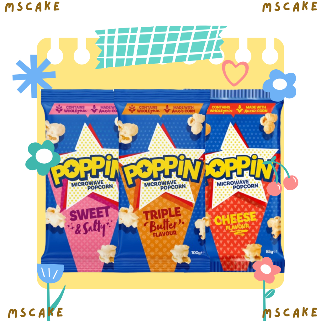 Poppin Microwave Popcorn Assorted Flavour 100g | Shopee Malaysia