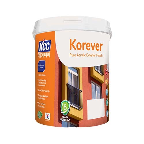 18L KCC PAINT KOREVER PURE ACRYLIC EXTERIOR FINISH 6 YEARS KOREA PAINT ECO GREEN FUNGUS ALGAE ...