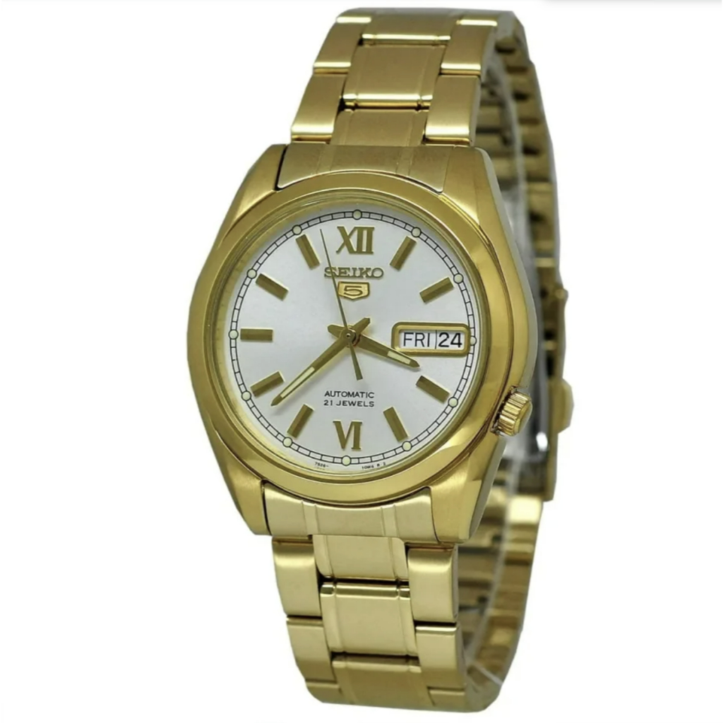Seiko SNKL58K1 5 Automatic See-thru Back Stainless-Steel Men's Watch ...