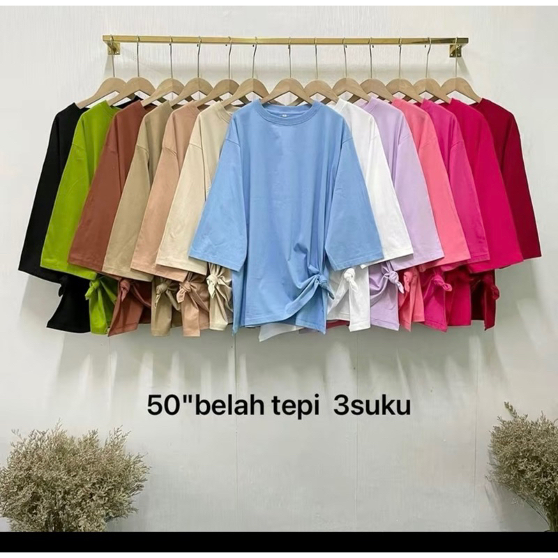 TSHIRT KOSONG BAGGY VIRAL (DADA 50) BELAH TEPI KIRI KANAN | Shopee Malaysia