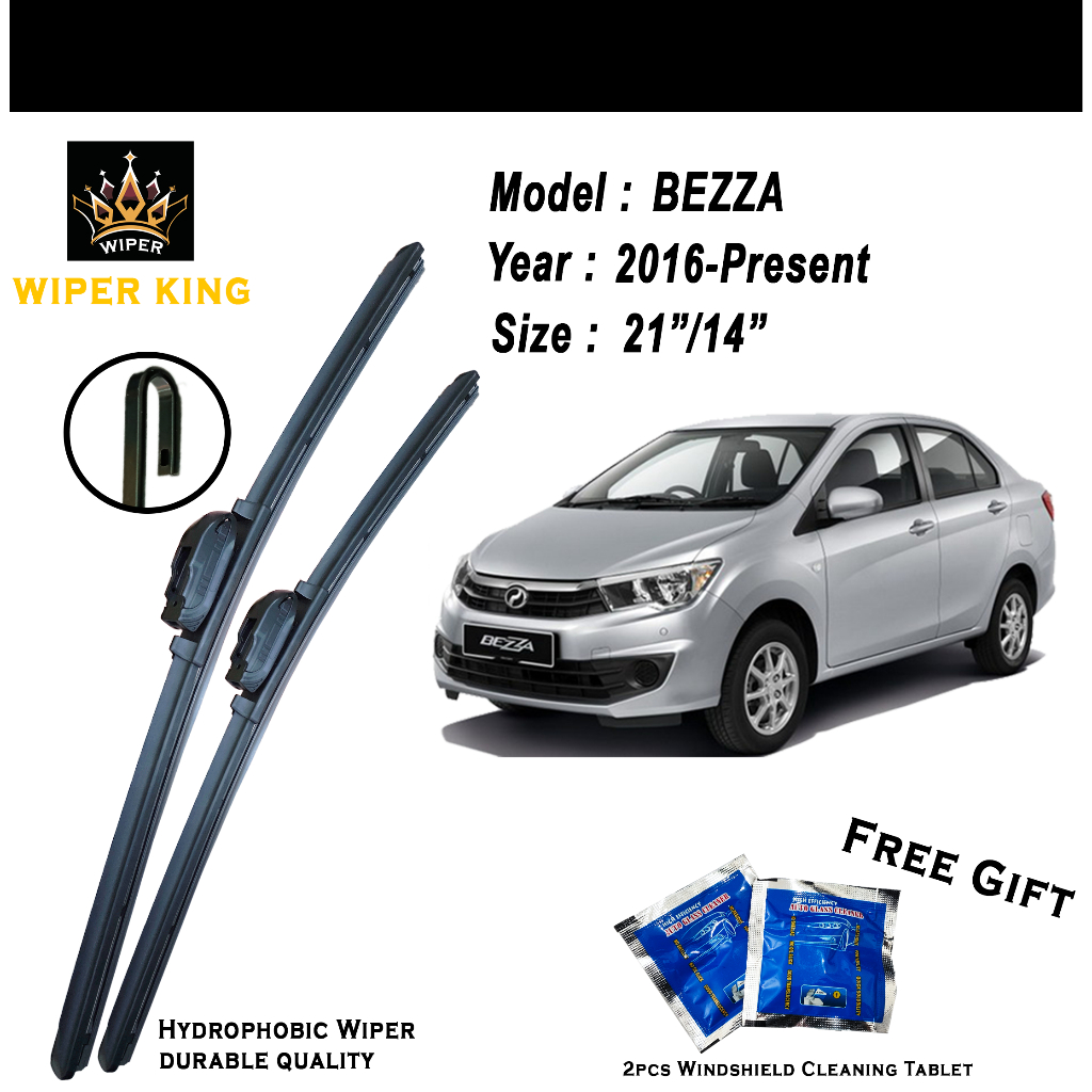 🔥WIPER KING🔥 PERODUA BEZZA (2016-PRESENT) WIPER KING GERMAN TECHNOLOGY ...