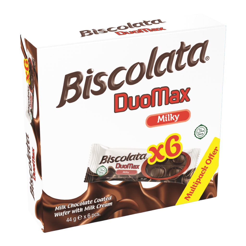 Biscolata Duomax Milky Chocolate (44g x 1 Box x 6 Pack) | Shopee Malaysia