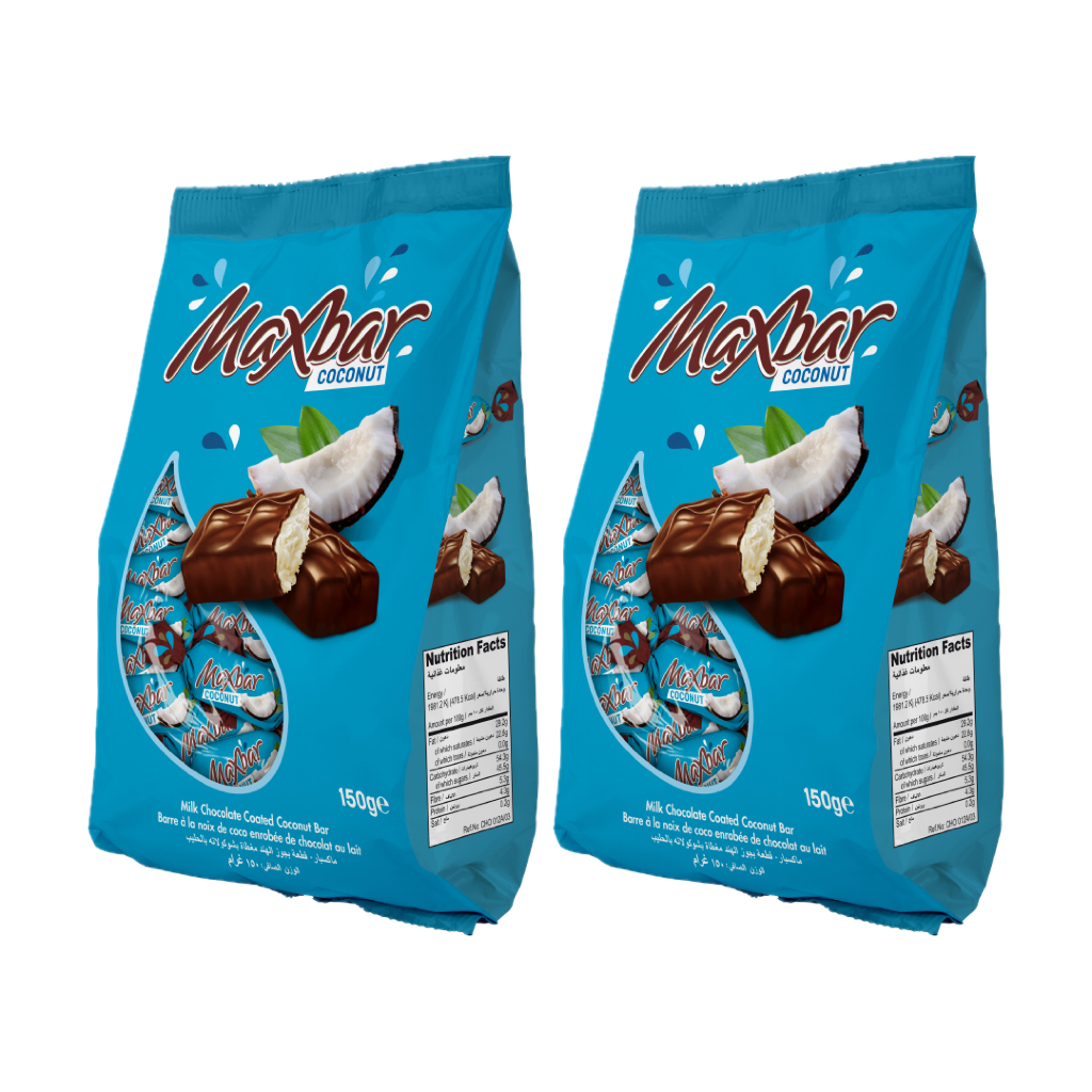 Maxbar Mini Bar Coconut Chocolate (142g) - (Pack of 2) | Shopee Malaysia