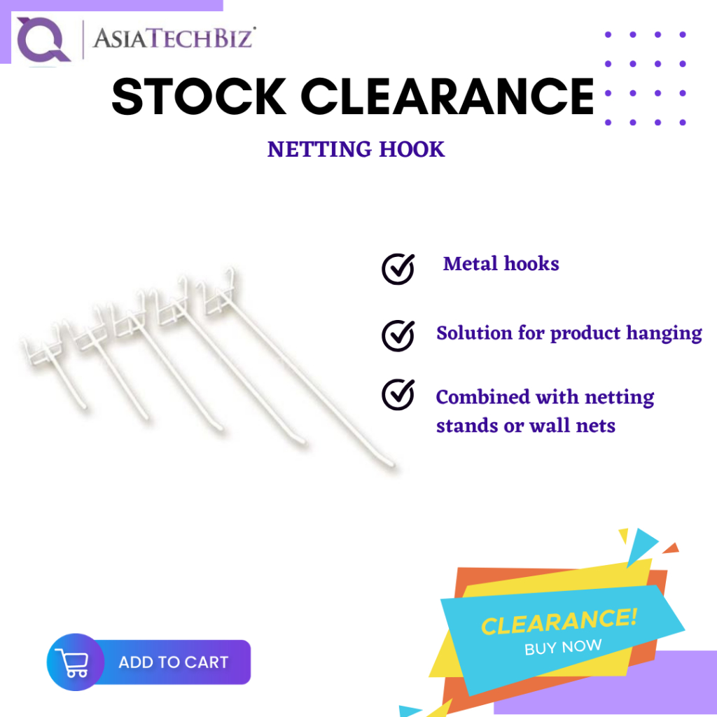 (STOCK CLEARANCE) NETTING HOOK / DISPLAY HOOK | Shopee Malaysia