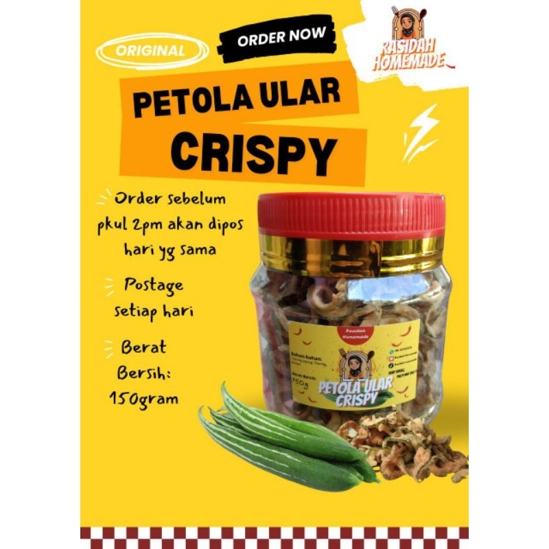 Petola Ular Crispy by Rasidah Homemade/ 150gram/ 330gram/ 1kg ...