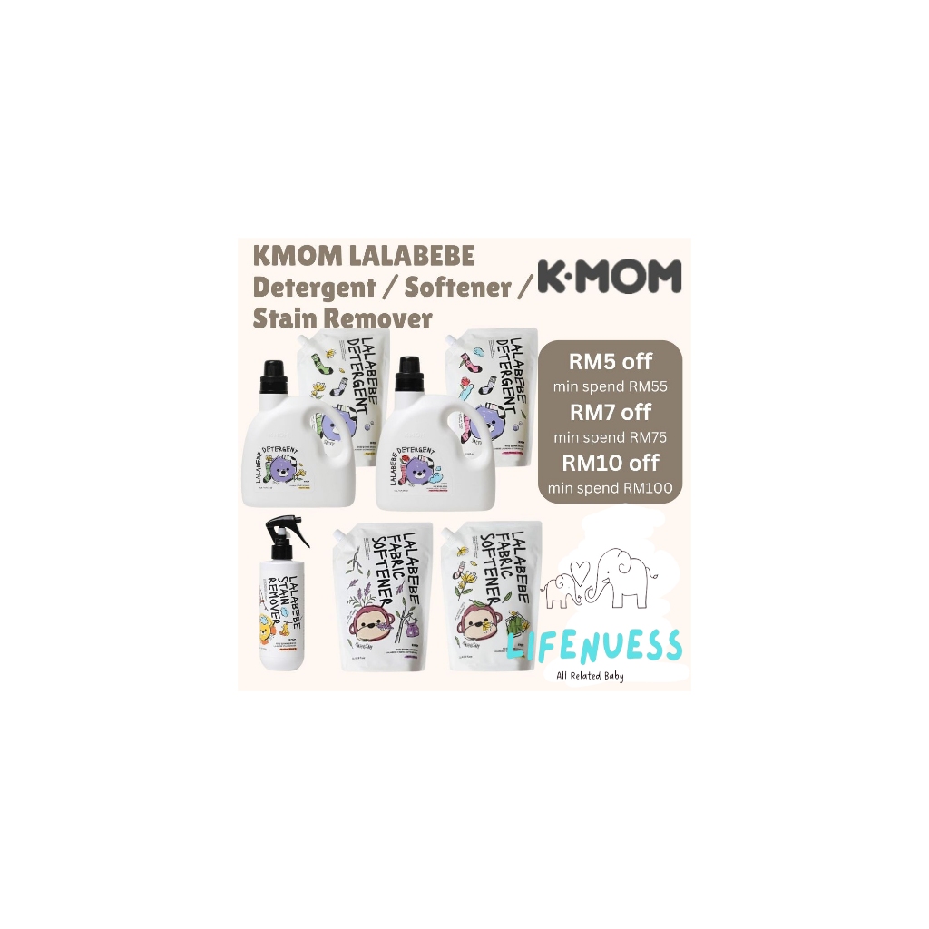 🇰🇷 『K-Mom KMOM LALABEBE』 Laundry Detergent & Baby Care Essentials ...