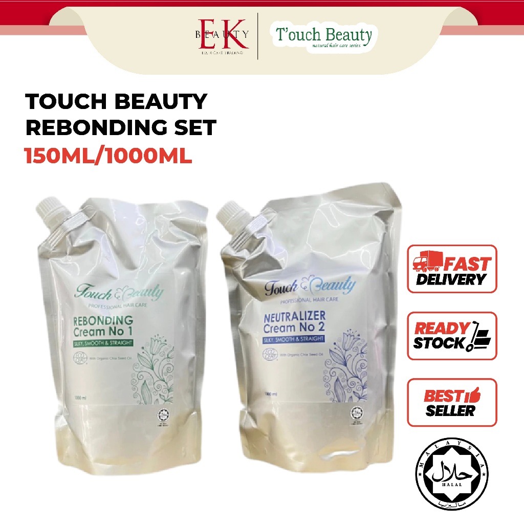 QTC Touch Beauty Rebonding Set (150ml/1000ml) + Tools Set [Free QTC ...