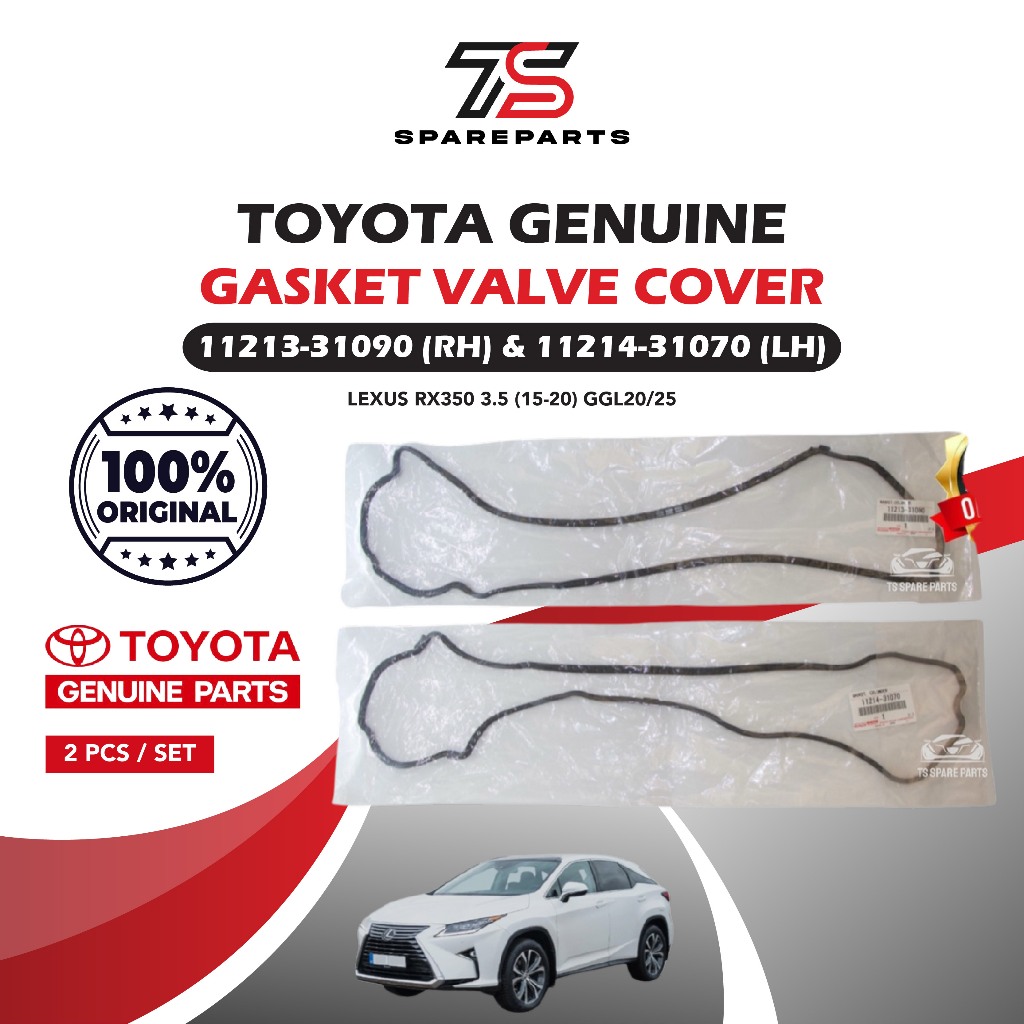 Toyota Gasket Valve Cover 11213-31090 & 11214-31070 Lexus RX350 GGL20 ...