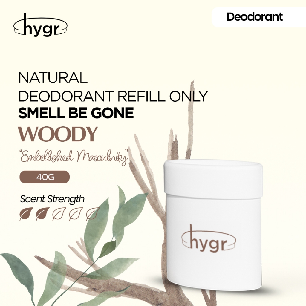 hygr Natural Refillable Deodorant Stick (40g) | Shopee Malaysia