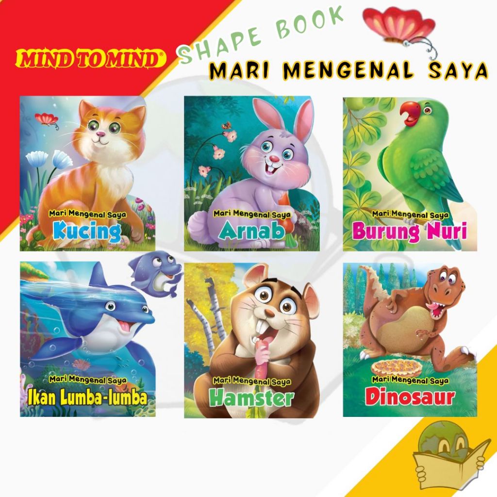 Shape Book MARI MENGENAL SAYA - Kucing/Arnab/Burung Nuri/Ikam Lamba ...