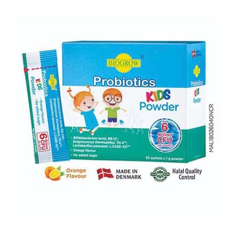 Biogrow Probiotics Kids Powder Sachet (30 Sachets) | Shopee Malaysia