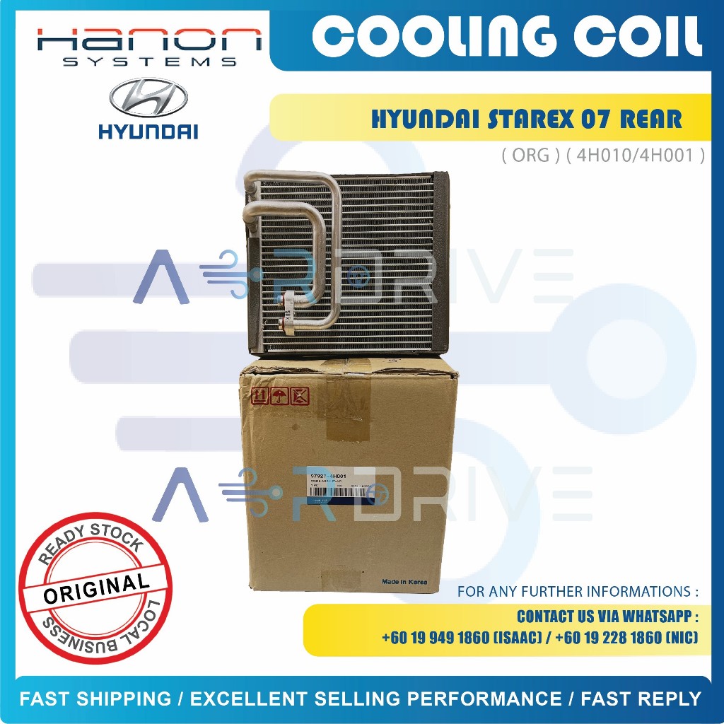 HANON ORIGINAL HYUNDAI STAREX REAR COOLING COIL 4H100 / 4H010 | Shopee ...