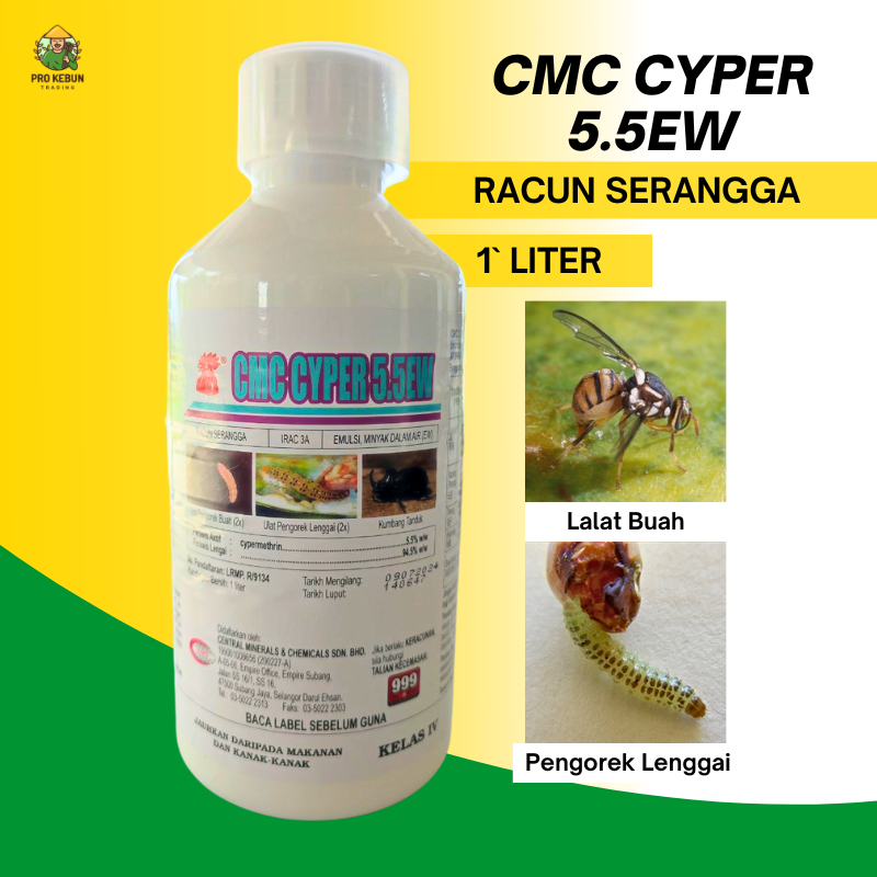 CMC Cyper 5.5EW Racun Serangga CMC Cyper Insecticide Racun Kutu Trips Racun Kumbang Tanduk Racun ...