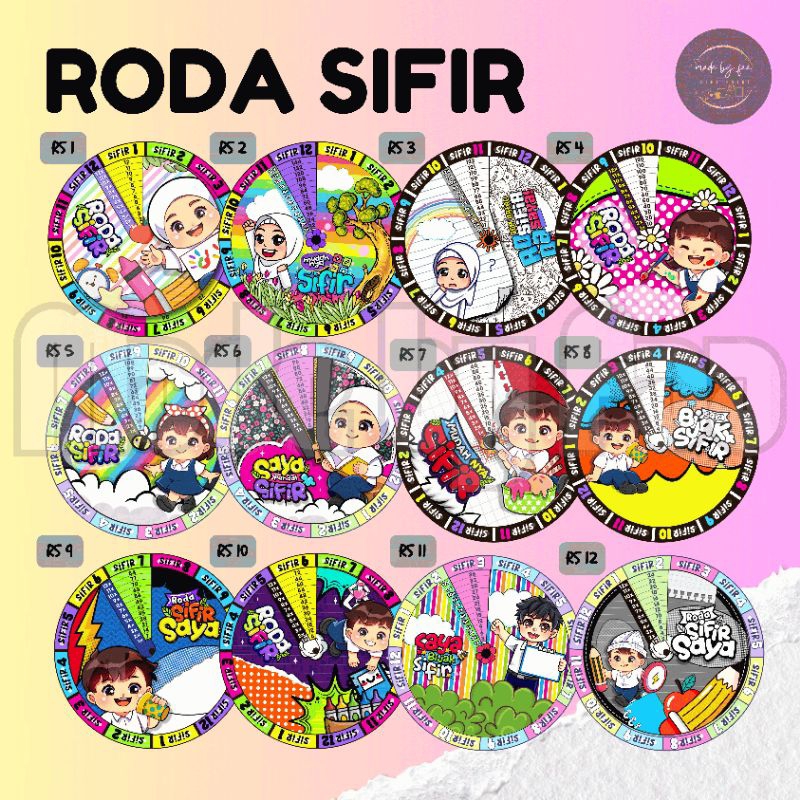 RODA SIFIR MATEMATIK | Mudah sifir | Bijak Sifir | | Shopee Malaysia