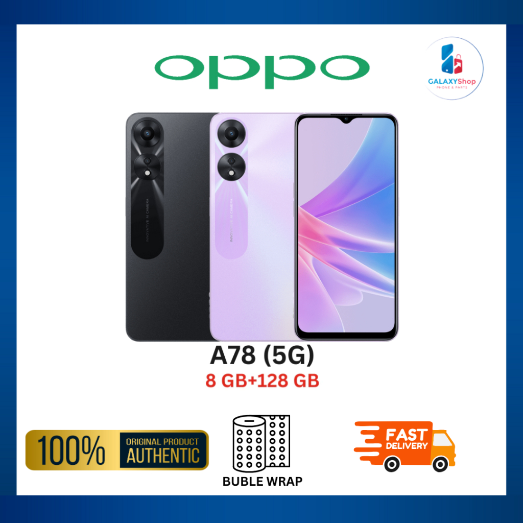 OPPO A78 5G (8GB RAM+128GB ROM) Smartphone 6.56", MediaTek Dimensity ...