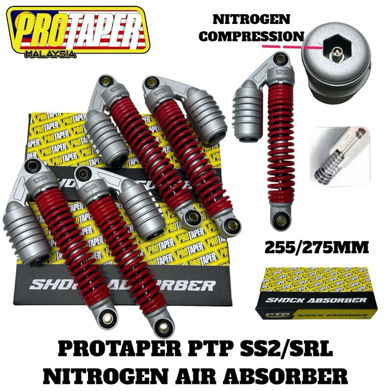 SRL110/115/SS2/Y110 PROTAPER GAS TANK ABSORBER SET 255/275MM | Shopee ...
