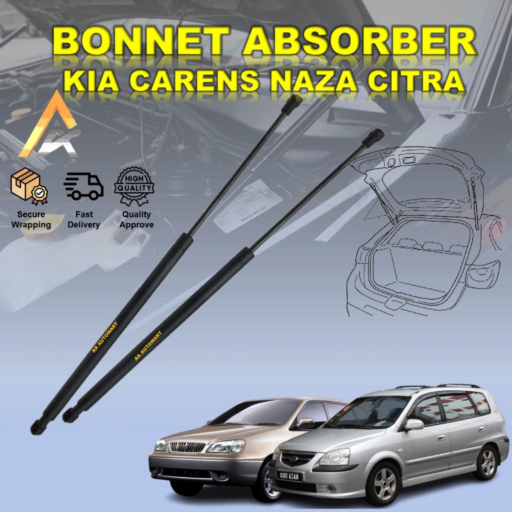 Warranty Kia Carens Naza Citra Rear Bonnet Damper Boot Absorber Gas ...