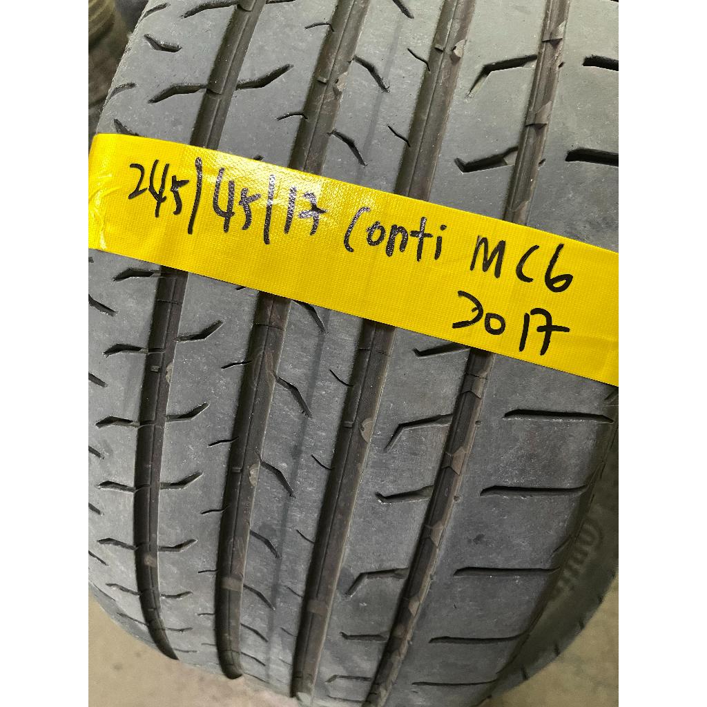 Used Tires 4pcs 245/45/17 Continental MC6 (Year 2017) | Shopee Malaysia