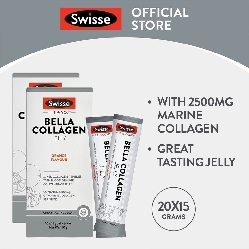 [Exp 22 Nov 2025] [Twin Pack] Swisse Ultiboost Bella Collagen Jelly 15g ...
