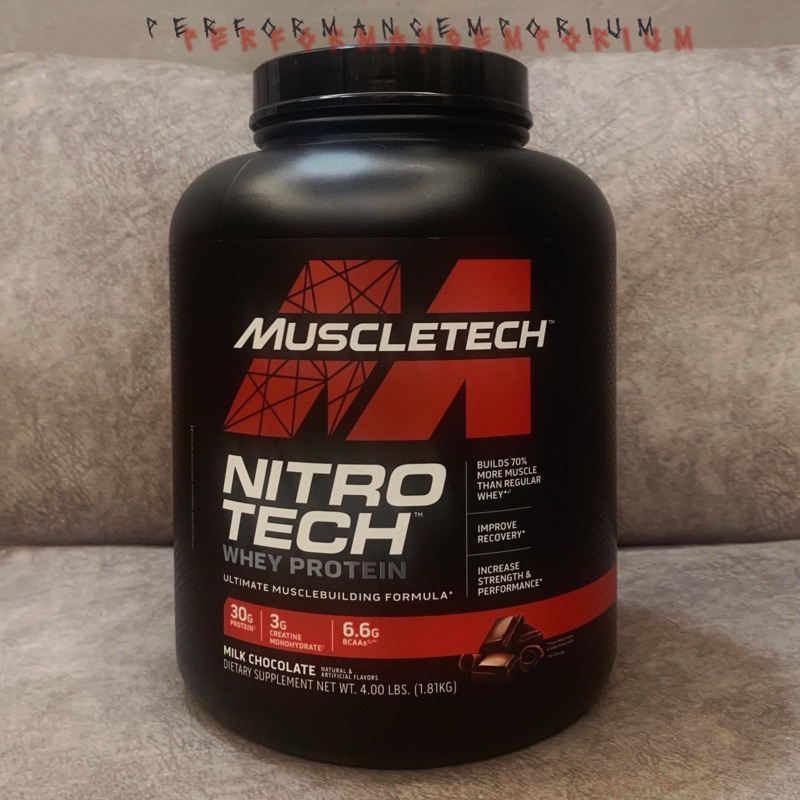 Muscletech Nitro Tech Whey Protein ( 1.81 kg / 4 lbs ) | Shopee Malaysia