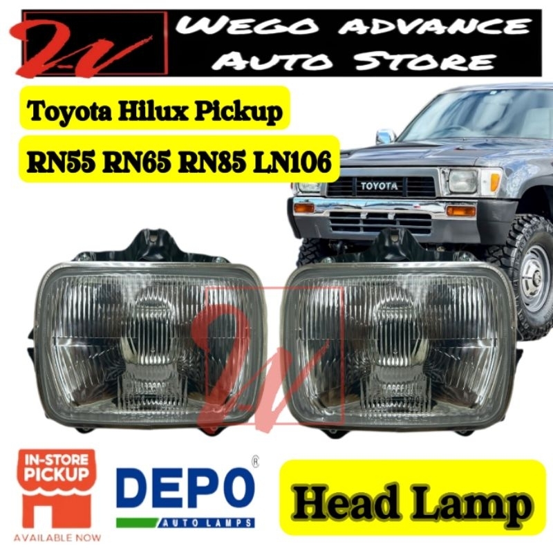Toyota Hilux Pickup RN55 RN65 RN85 RN90 LN105 LN106 Head Lamp Headlight ...