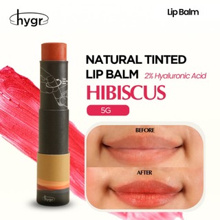 hygr Natural Tinted Lip Balm 2% Hyaluronic Acid - Hibiscus (5g ...