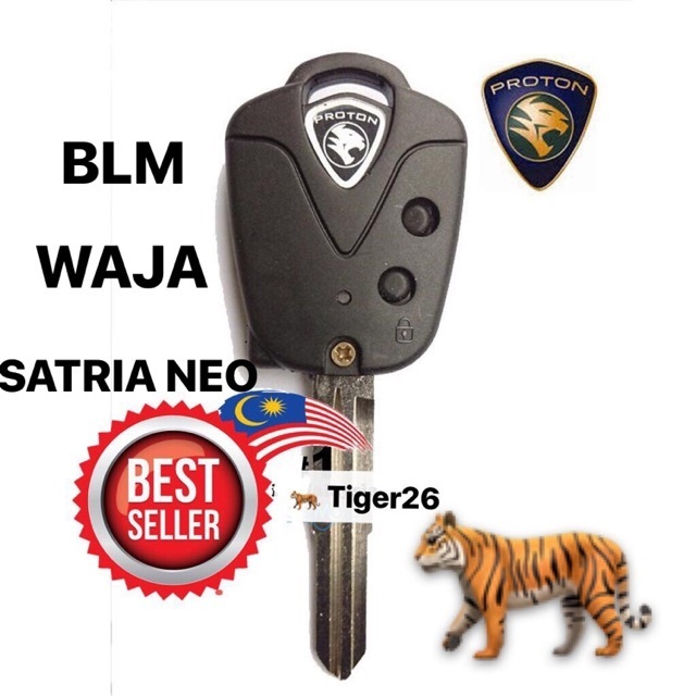 Proton Waja Saga Blm Satria Neo Two Button Key Remote Switch Control ...
