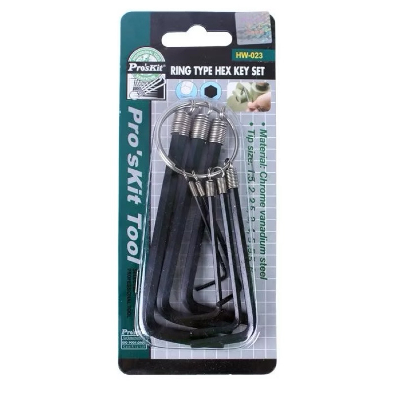 Pro'sKit HW-023 8pcs Ring Type Hex Key Set (Metric) | Shopee Malaysia