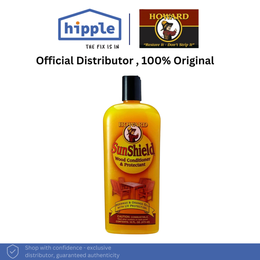 Howard SWAX16 SunShield Wood Conditioner & Protectant 16oz | Shopee ...