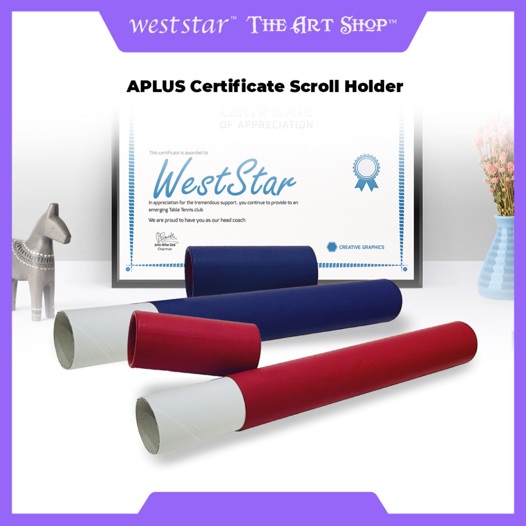 [WESTSTAR] APLUS Certificate Scroll / Scroll Holder / Scroll Sijil ...