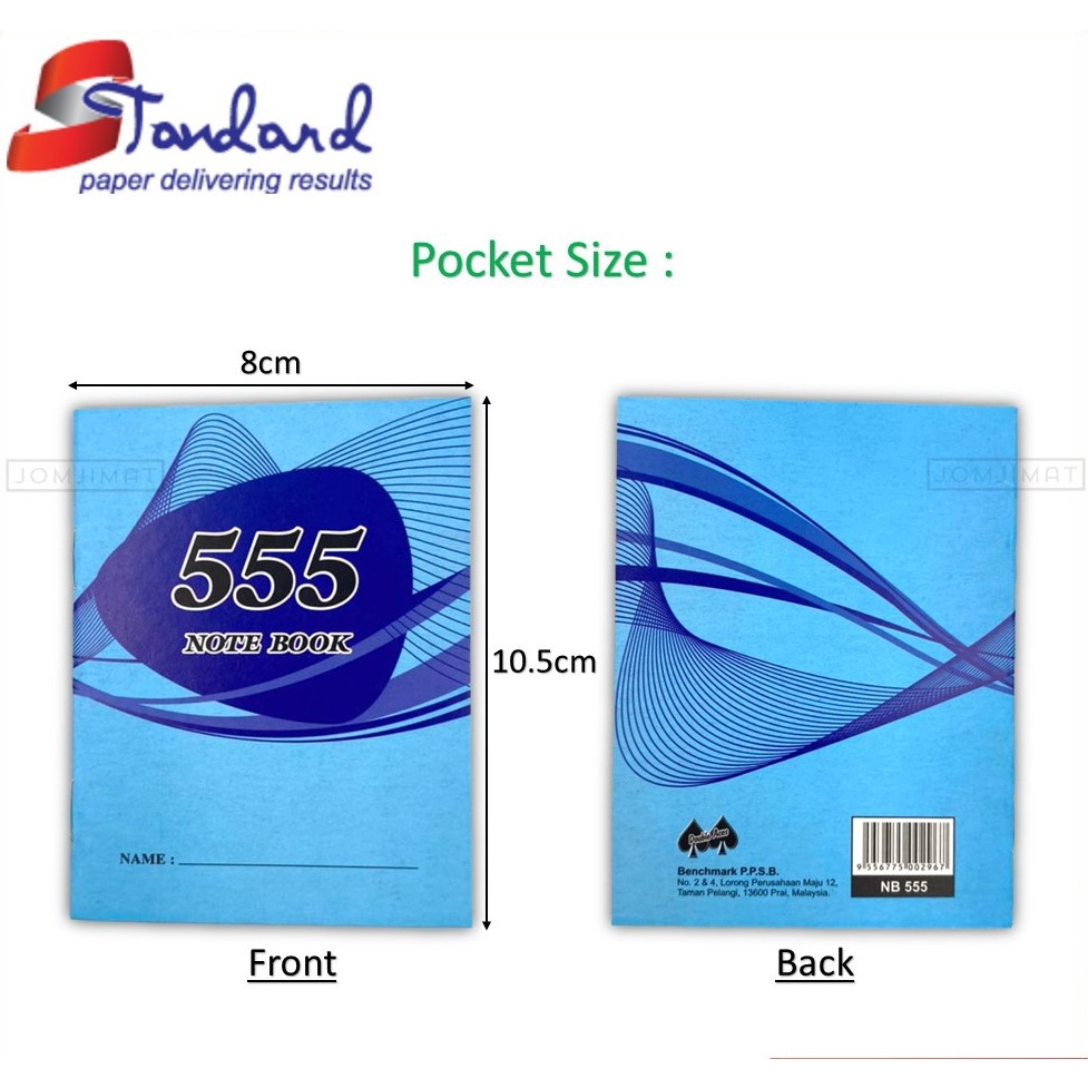 555 NOTE BOOK BUKU NOTA 32PAGES INCLUDING COVER (10 IN 1) | Shopee Malaysia