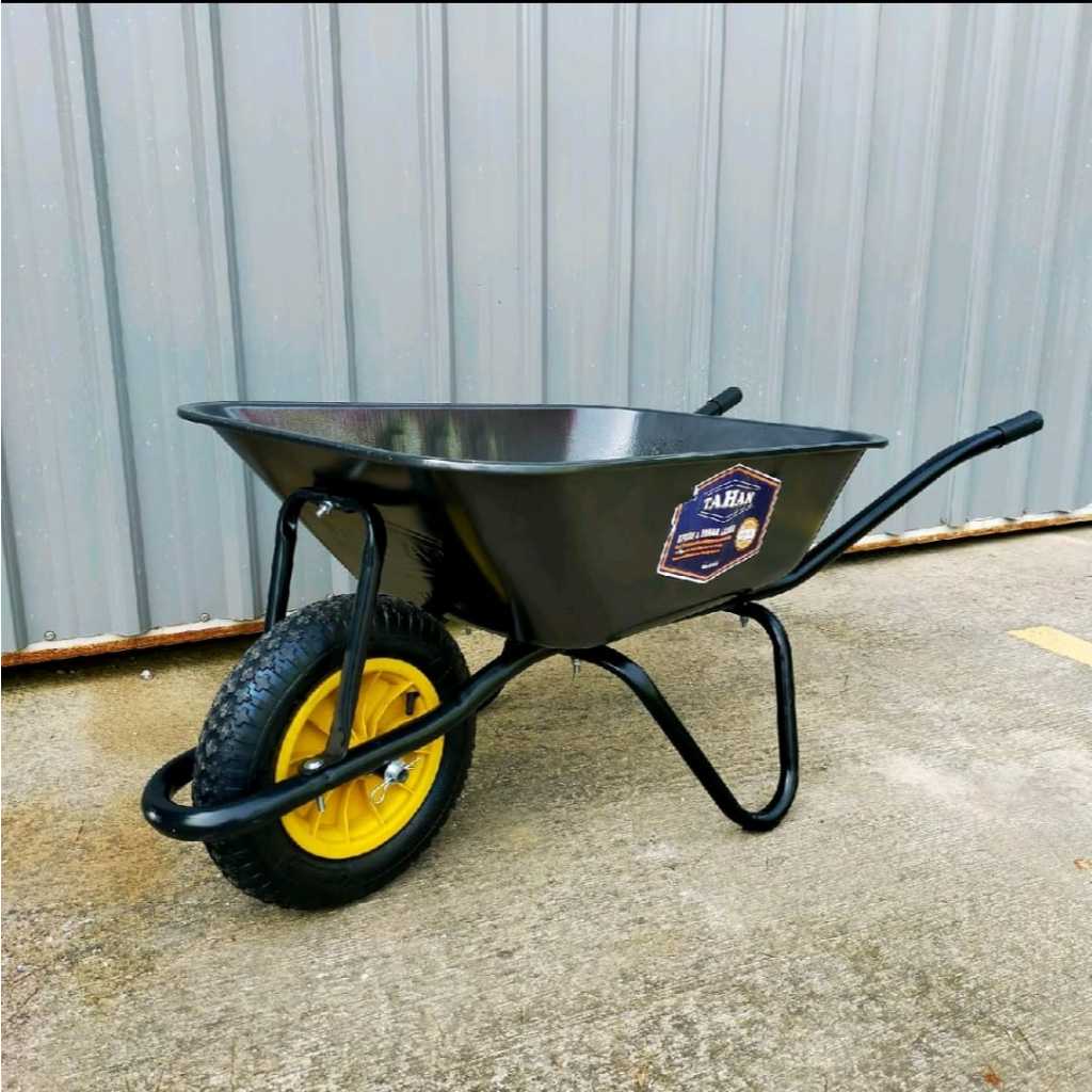 [TH-88] TAHAN Heavy Duty Wheel Barrow 1.0mm thickness Kereta Sorong ...