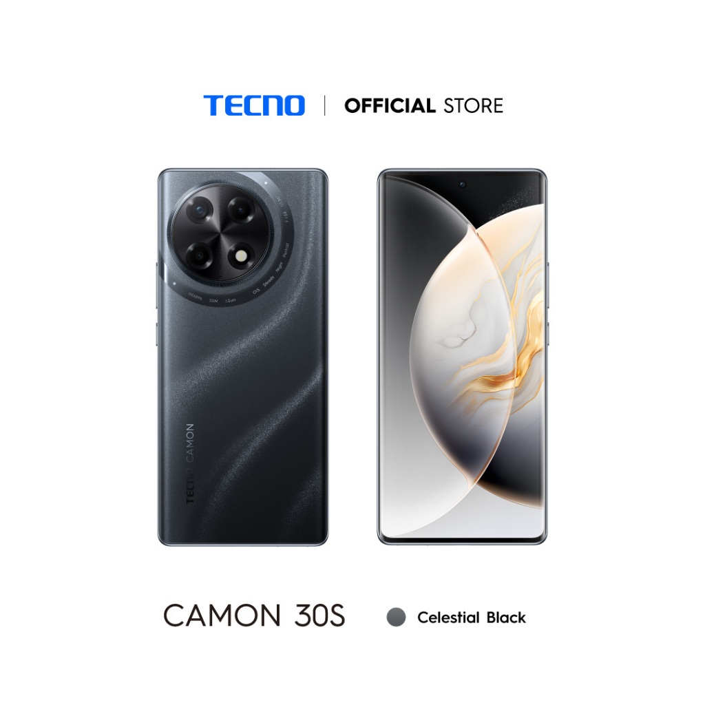 TECNO CAMON 30S Smartphone (16GB* RAM + 128GB/256GB ROM) 6.78" FHD+AMOLED Curved Screen/ NFC ...