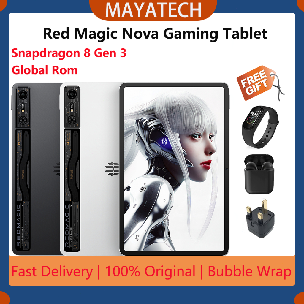 Global ZTE nubia Red Magic Nova Gaming Tablet Snapdragon 8 Gen 3 10.9 ...