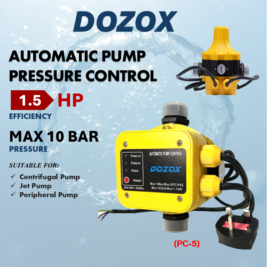 DOZOX Automatic Water Pump Pressure Controller Control Switch Unit ...